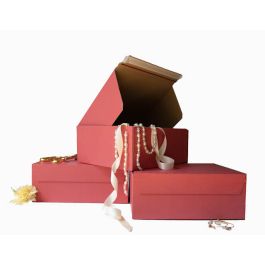 10x8x4 Red Self Seal Folding Boxes